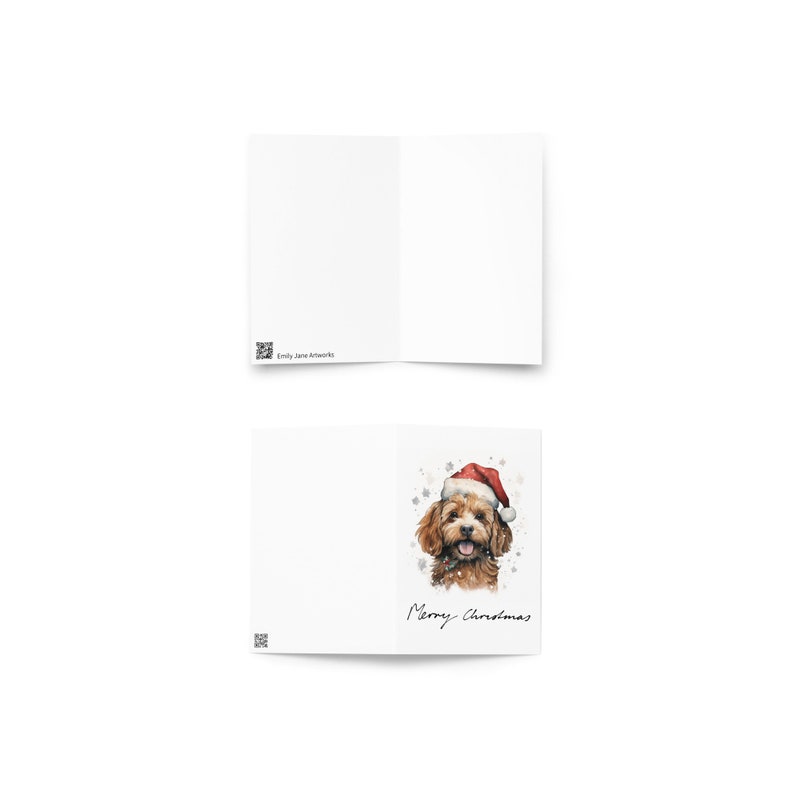Cavoodle Dog Breed Christmas Card - Etsy