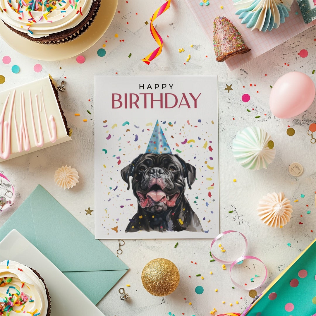 Cane Corso Birthday Card - Etsy