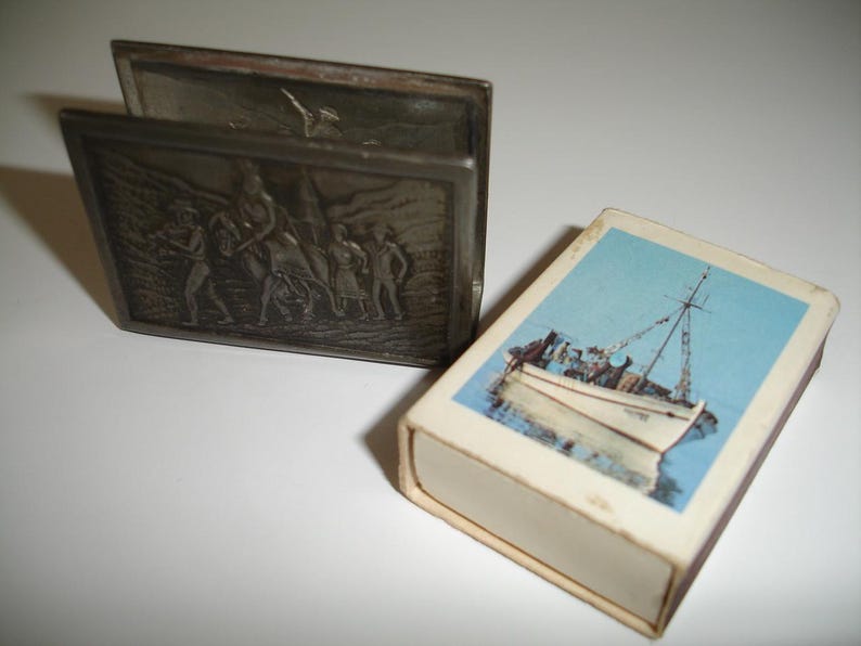 Norwegian Astri Holthe Pewter Matchbox Holder Tidemond Bride Hardanger ...