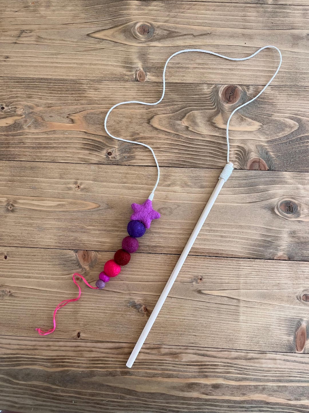 Cat Magic Wand Toy, Wool Wand Toy for Cats - Etsy