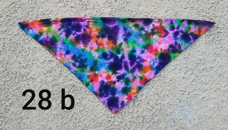 281919 Tie Dyed Triangle Bandanas Great | Etsy
