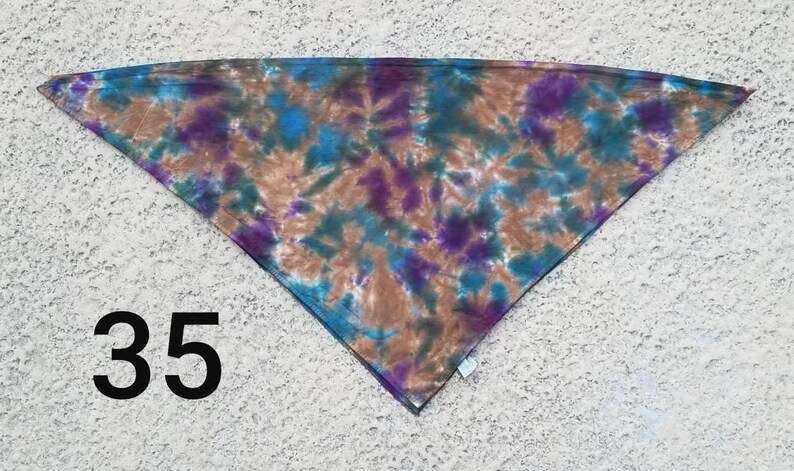 281919 Tie Dyed Triangle Bandanas Great | Etsy