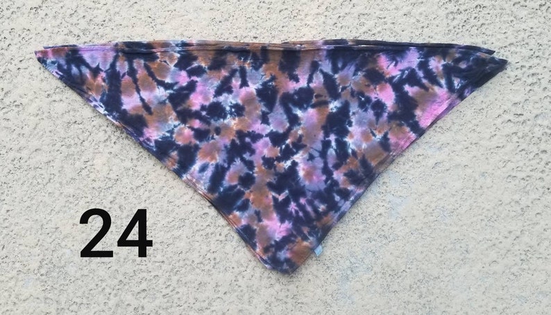 281919 Tie Dyed Triangle Bandanas Great | Etsy