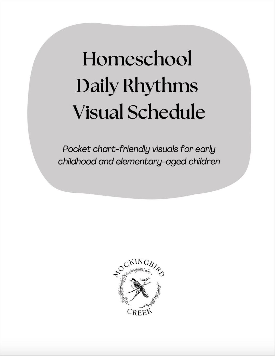 Homeschool Daily Rhythms Visual Schedule - Etsy