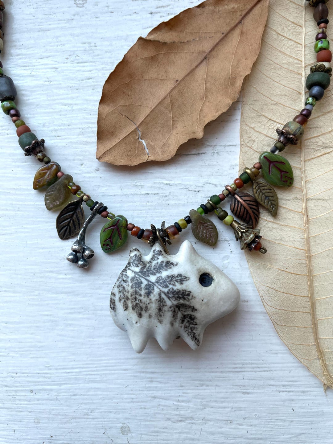 Little Animal Necklace, Primitive Animal, Forest Critter, Woodland ...
