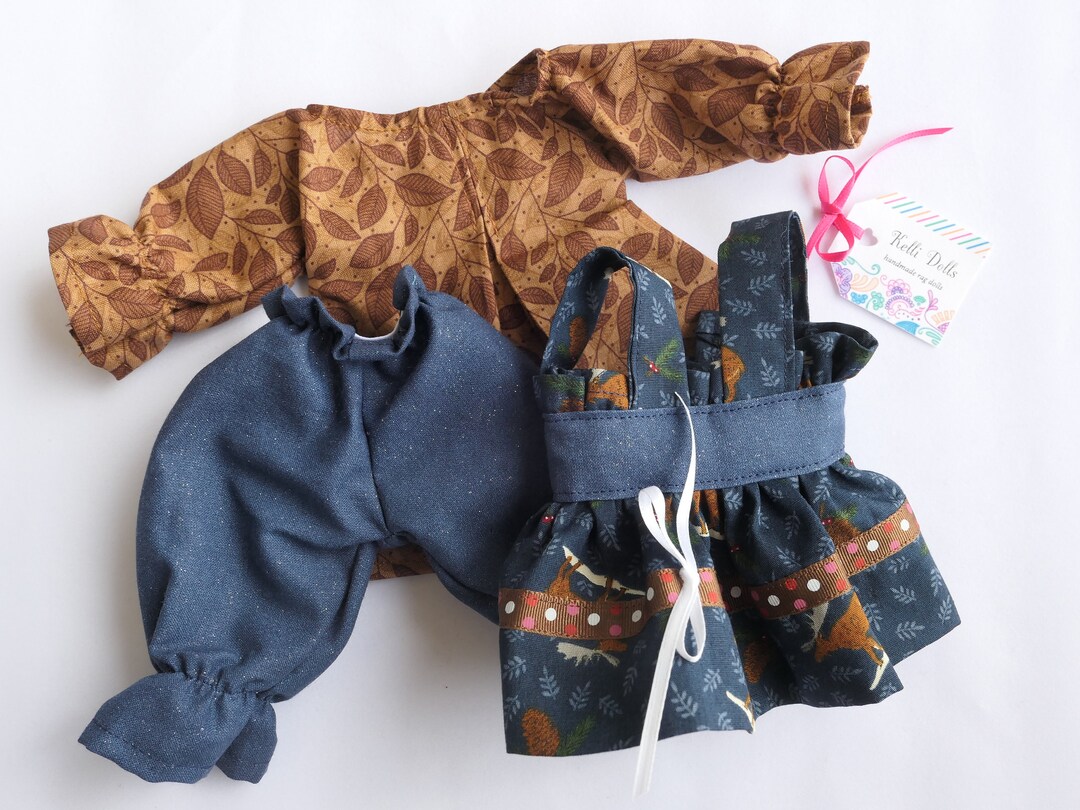 Raggedy Ann Doll Clothes for Rag Dolls Outfit Fits 10 to 12 Inch Rag ...