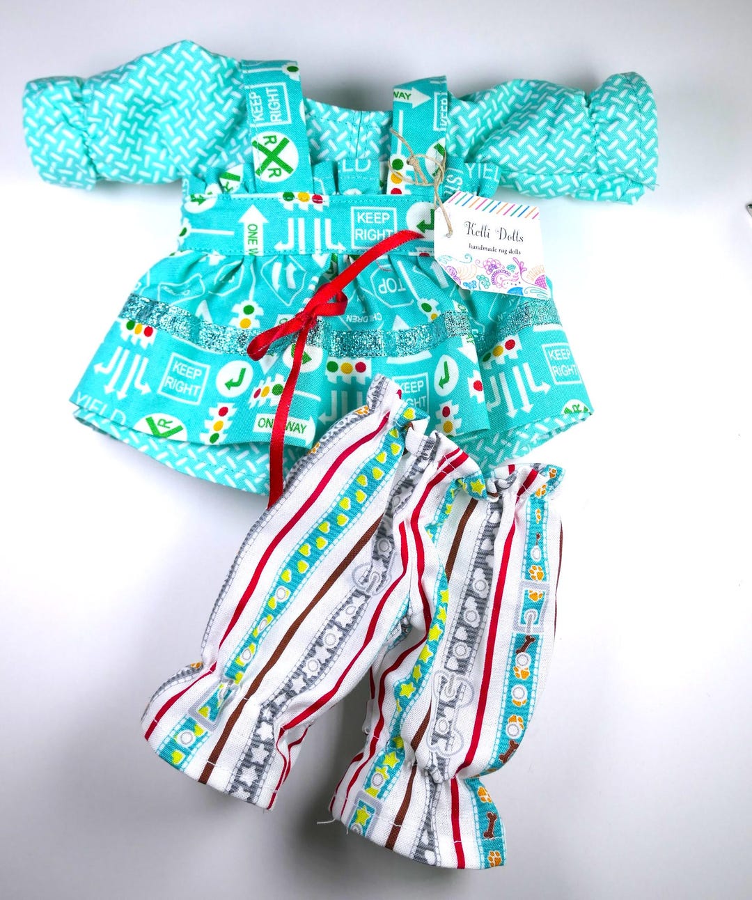 Raggedy Ann Doll Fashion Clothes for Rag Doll Outfits for 10 to 12-inch ...