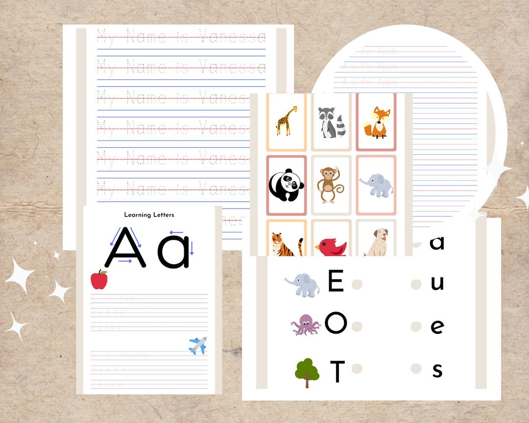 26 ABC Phonics Tracing Cards. Preschool Kindergarten Handwriting and ...