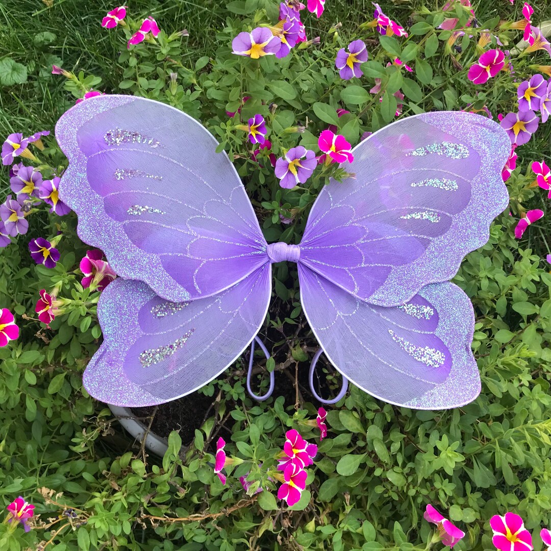 Purple Fairy Wings Newborn Baby Girl Photo Props Infant - Etsy
