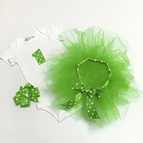 Green Polka Dot Birthday One Happy Birthday Greeting Card Handmade