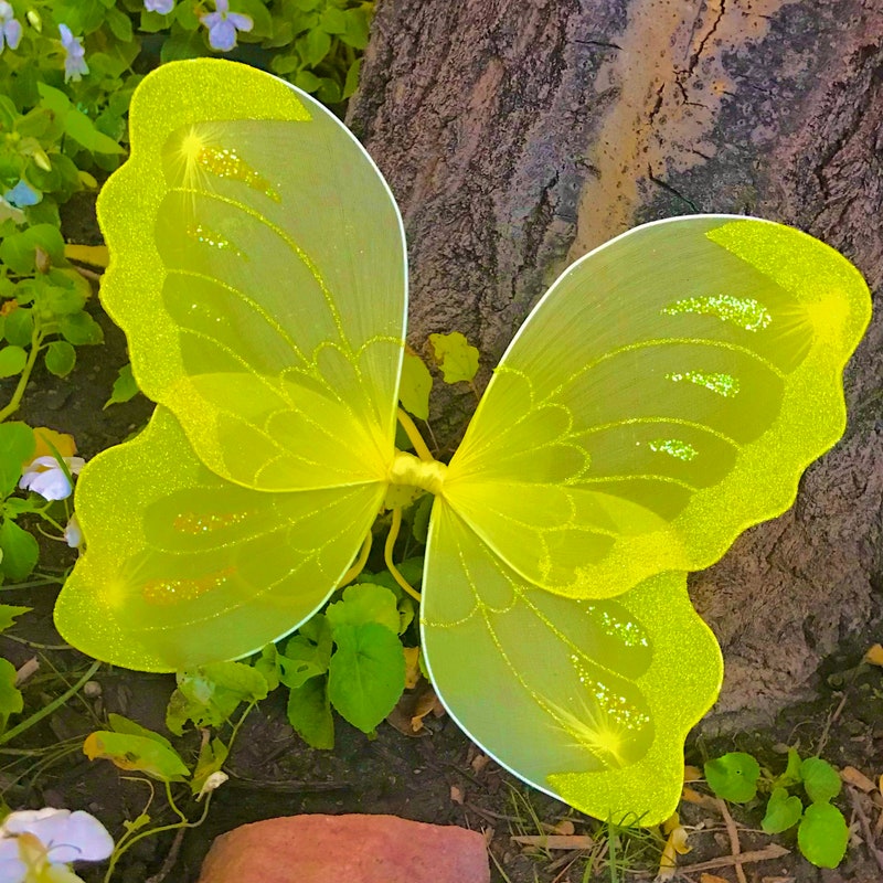 Girls Yellow Fairy Wings - Etsy