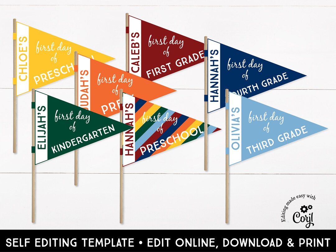 Elementary School Banners And Flags