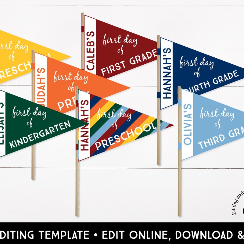 First Day of Pre K - Etsy