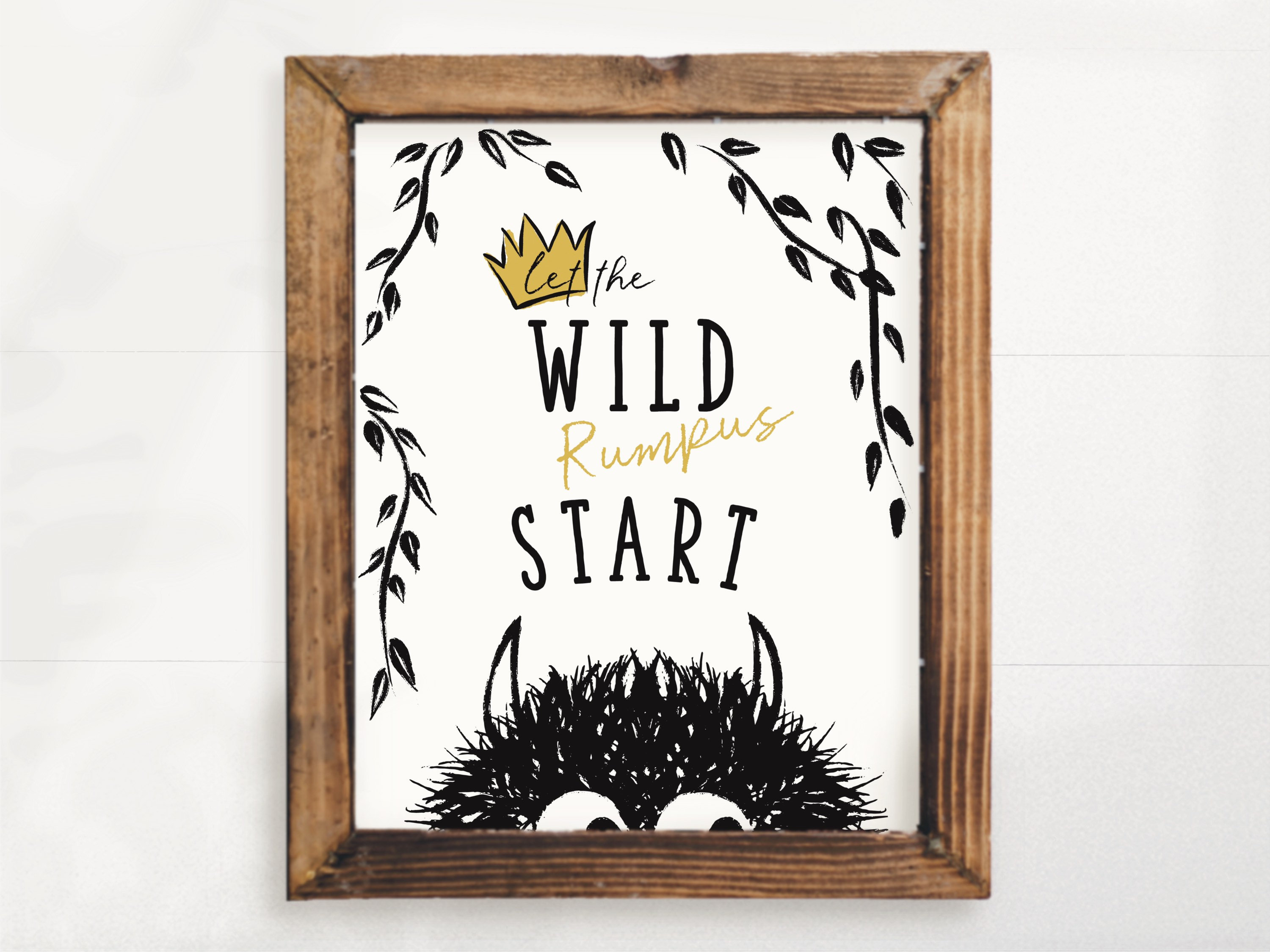 Wild Thing Decor Let the Wild Rumpus Start Wild Things - Etsy Sweden