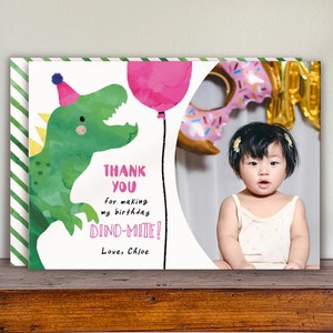Dinosaur Thank You Tags Birthday Party Gift Tags Dino Birthday T-rex ...