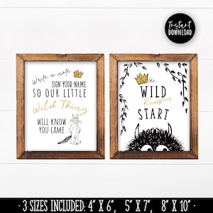 Wild One Set of 10 Printable Posters | Birthday Decor | Wild One Party ...