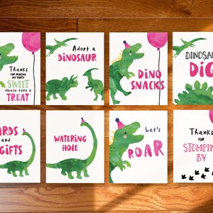 Dinosaur Thank You Tags Birthday Party Gift Tags Dino Birthday T-rex ...
