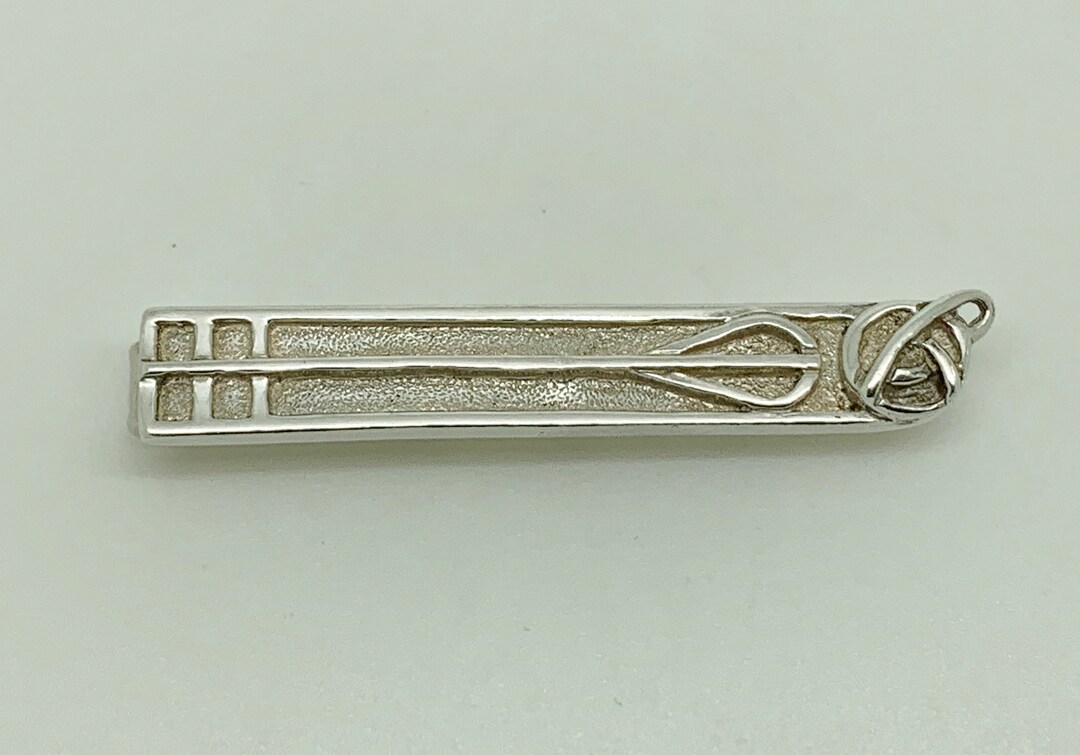Vintage WH Scottish Sterling Silver Rennie Mackintosh Heavy Quality Tie ...