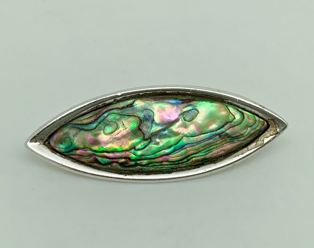 Designer Ataahua Vintage Sterling Silver Fiery Abalone Shell - Etsy UK