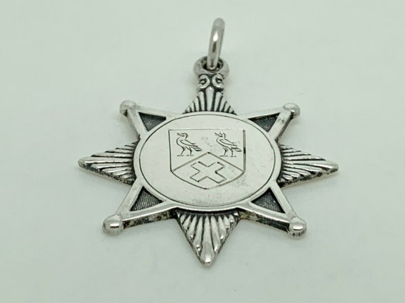 Antique Sterling Silver Heraldic Coat of Arms Fancy C… - Gem
