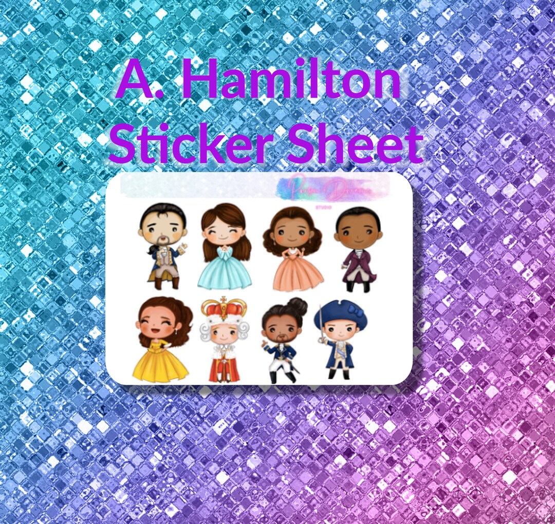 A. Hamilton Characters Sticker Sheet - Etsy