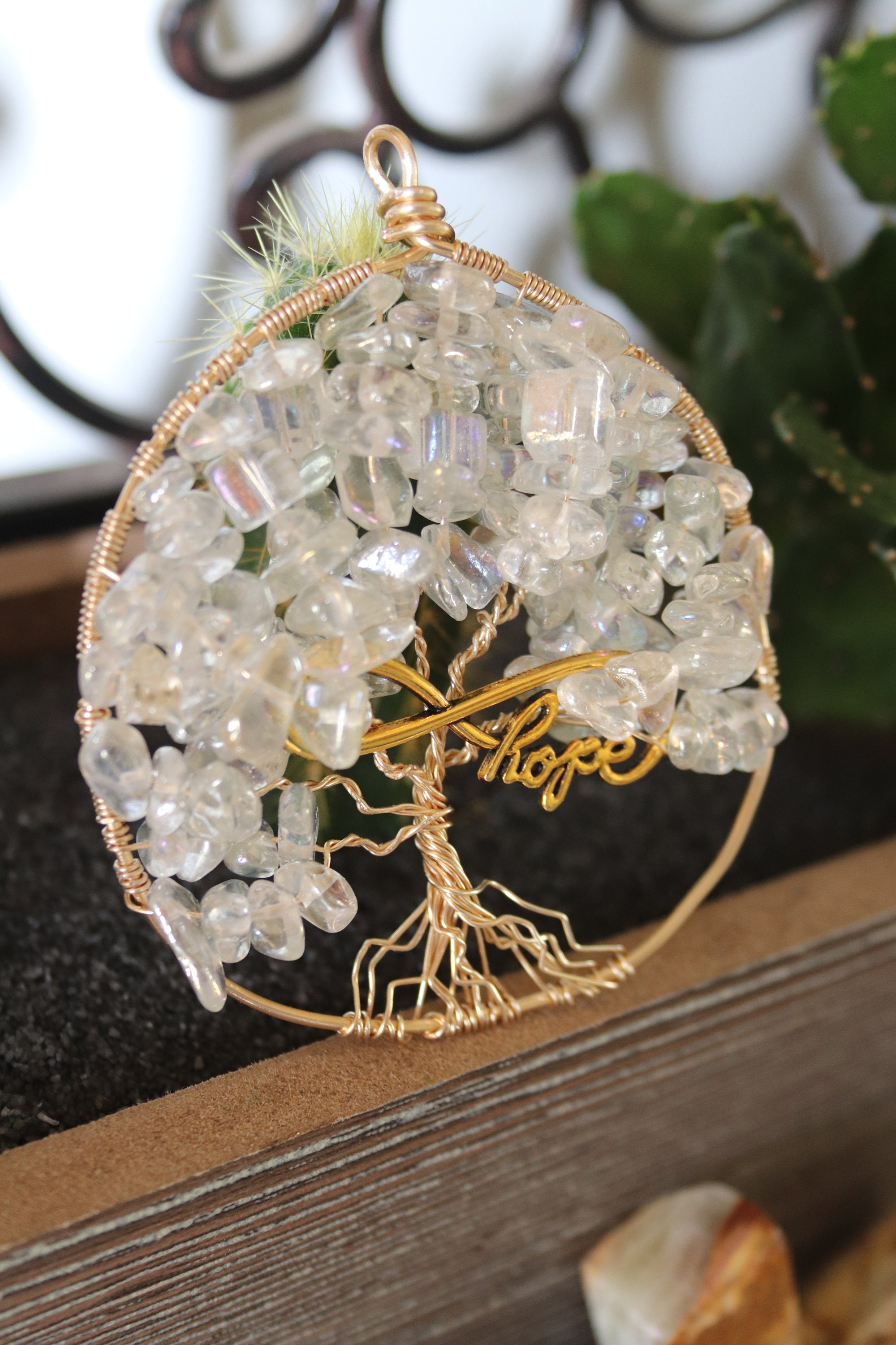 Tree of Life - Crystal With HOPE - Etsy