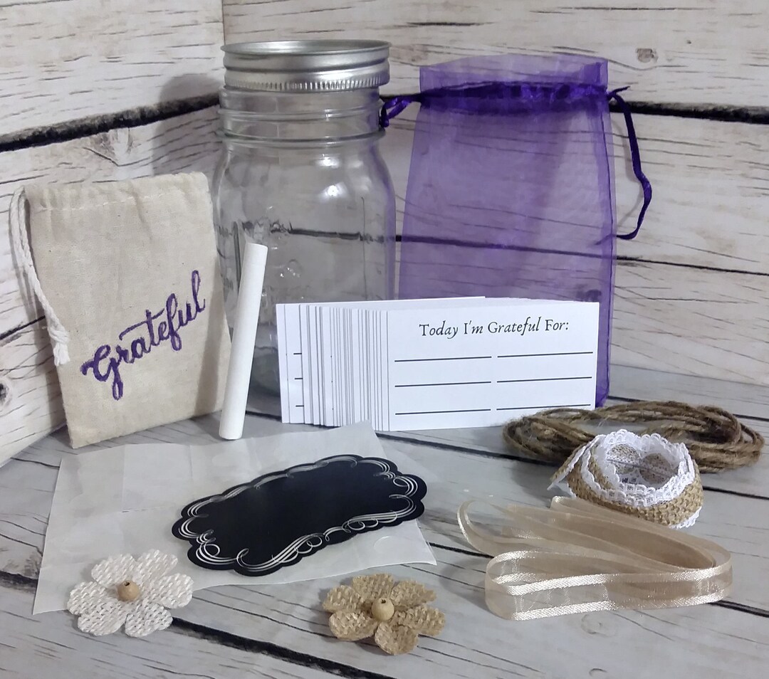 Gratitude Jar Craft Kit - Etsy