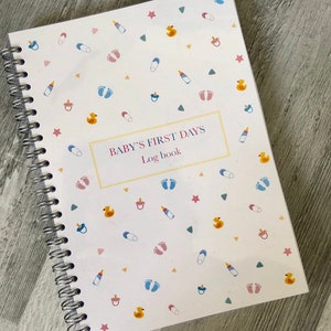 New Baby Log Book Track Sleep, Feeds, Nappy Changes, and Activities - Etsy