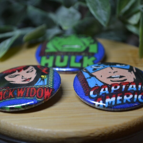 Superhero Button - Etsy