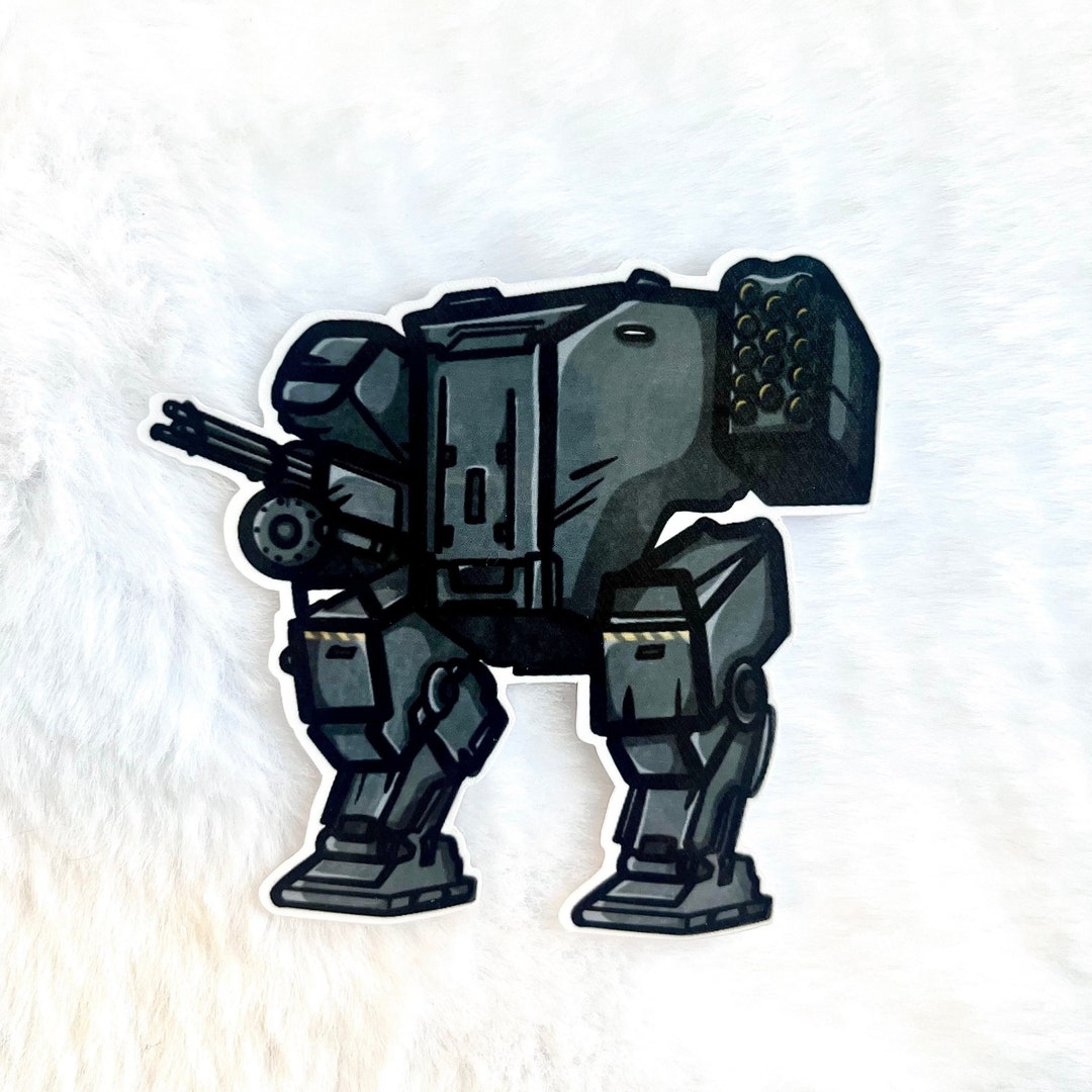 Helldivers 2 Mech Sticker, Helldivers Mech Decal, Hell Divers Sticker ...