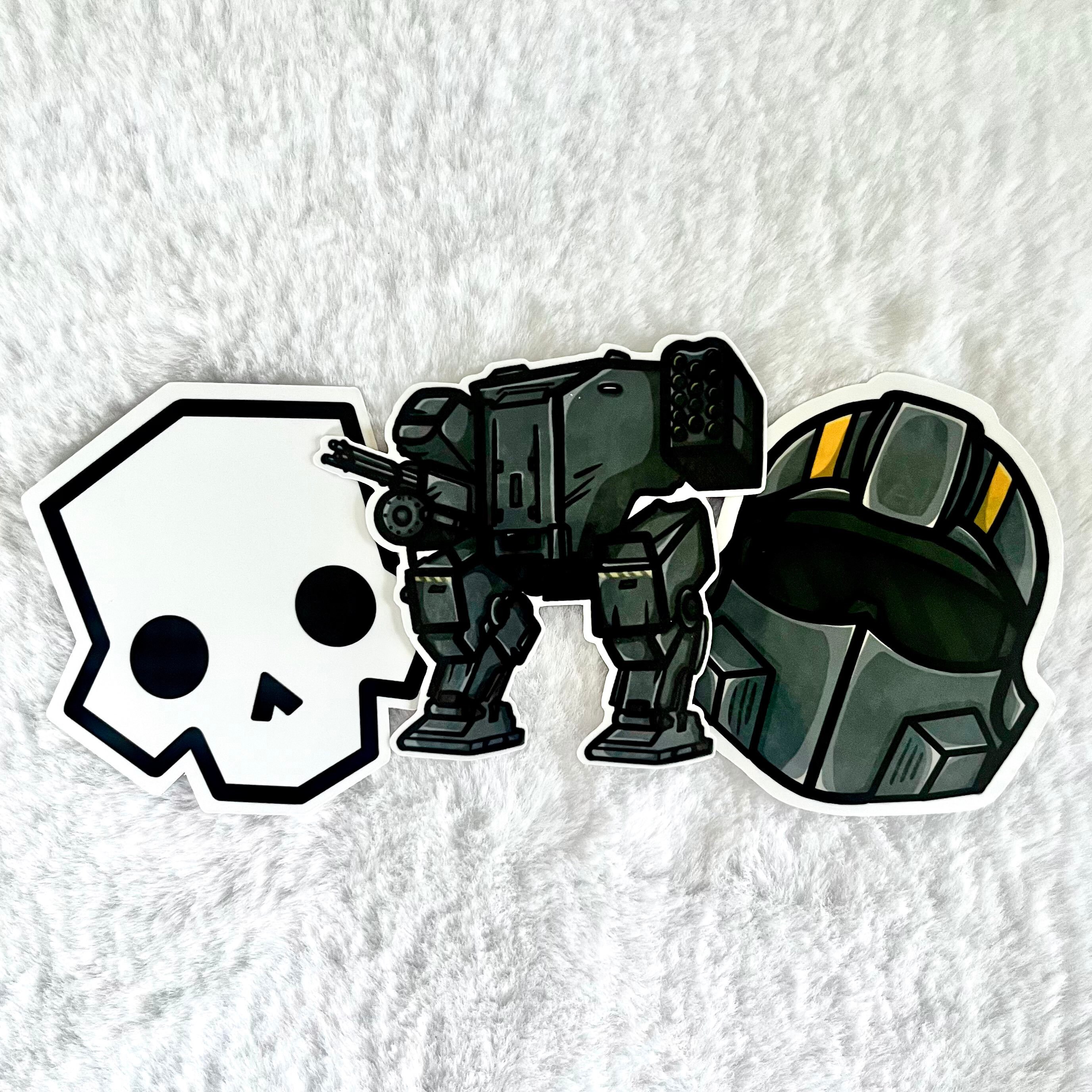 Helldivers 2 Mech Sticker, Helldivers Mech Decal, Hell Divers Sticker ...