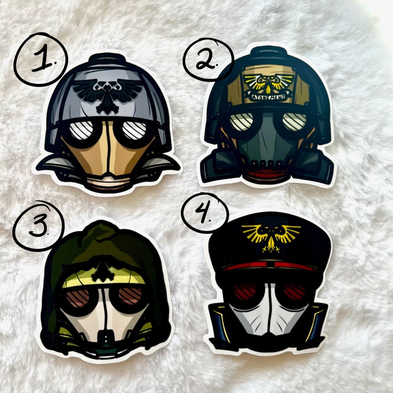 Warhammer40k Death Korps Sticker Pack, Warhammer Stickers, Warhammer40k ...