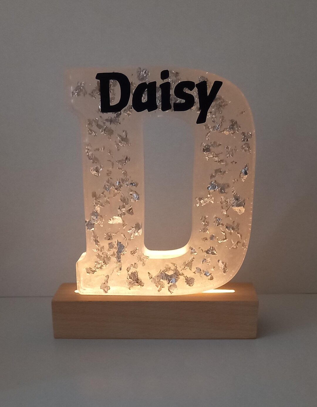 Resin Lamp, Light up Letters, Large Letter, Name Night Light, Big Resin ...