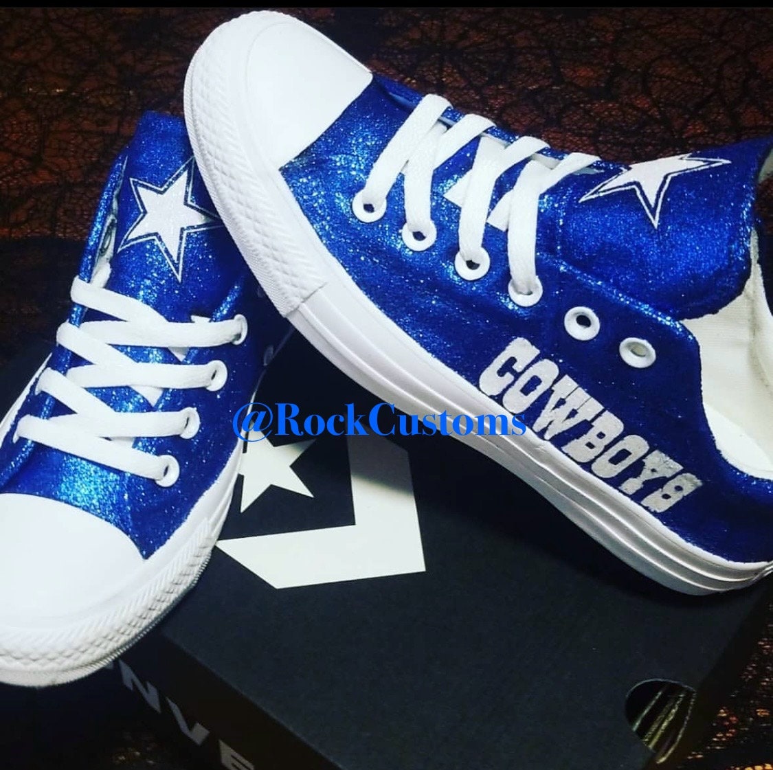 Custom Womens Dallas Cowboys Converse - Etsy