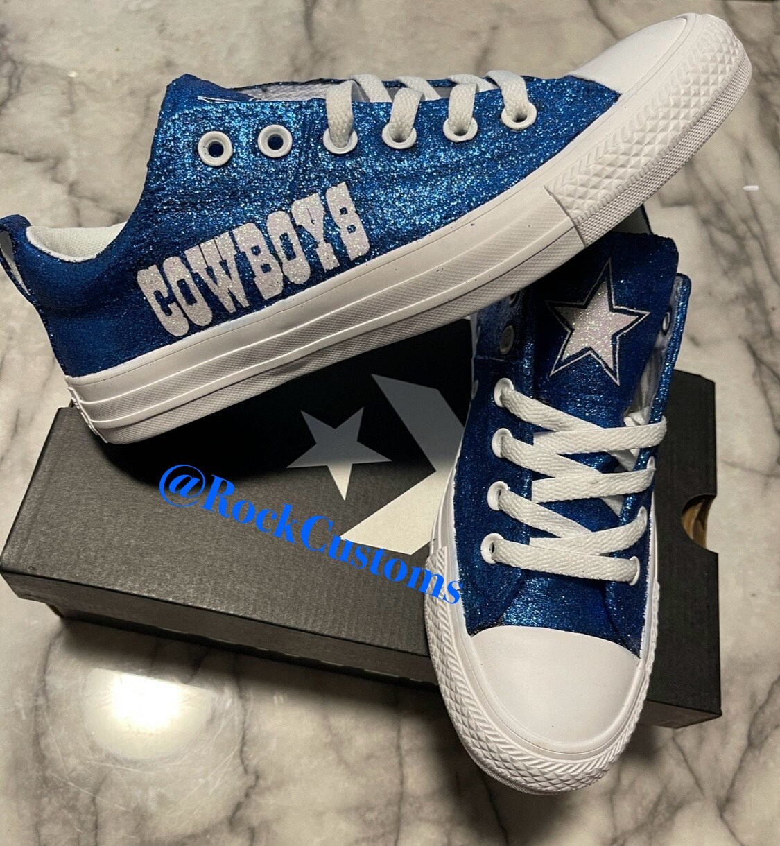 Custom Womens Dallas Cowboys Converse - Etsy