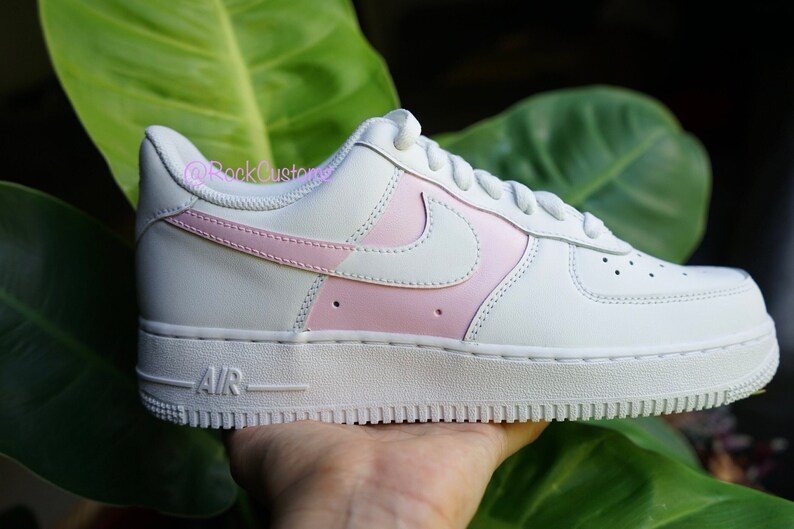 Custom Nike Air Force 1 Low Light Pink Shoes Men Women Kids - Etsy