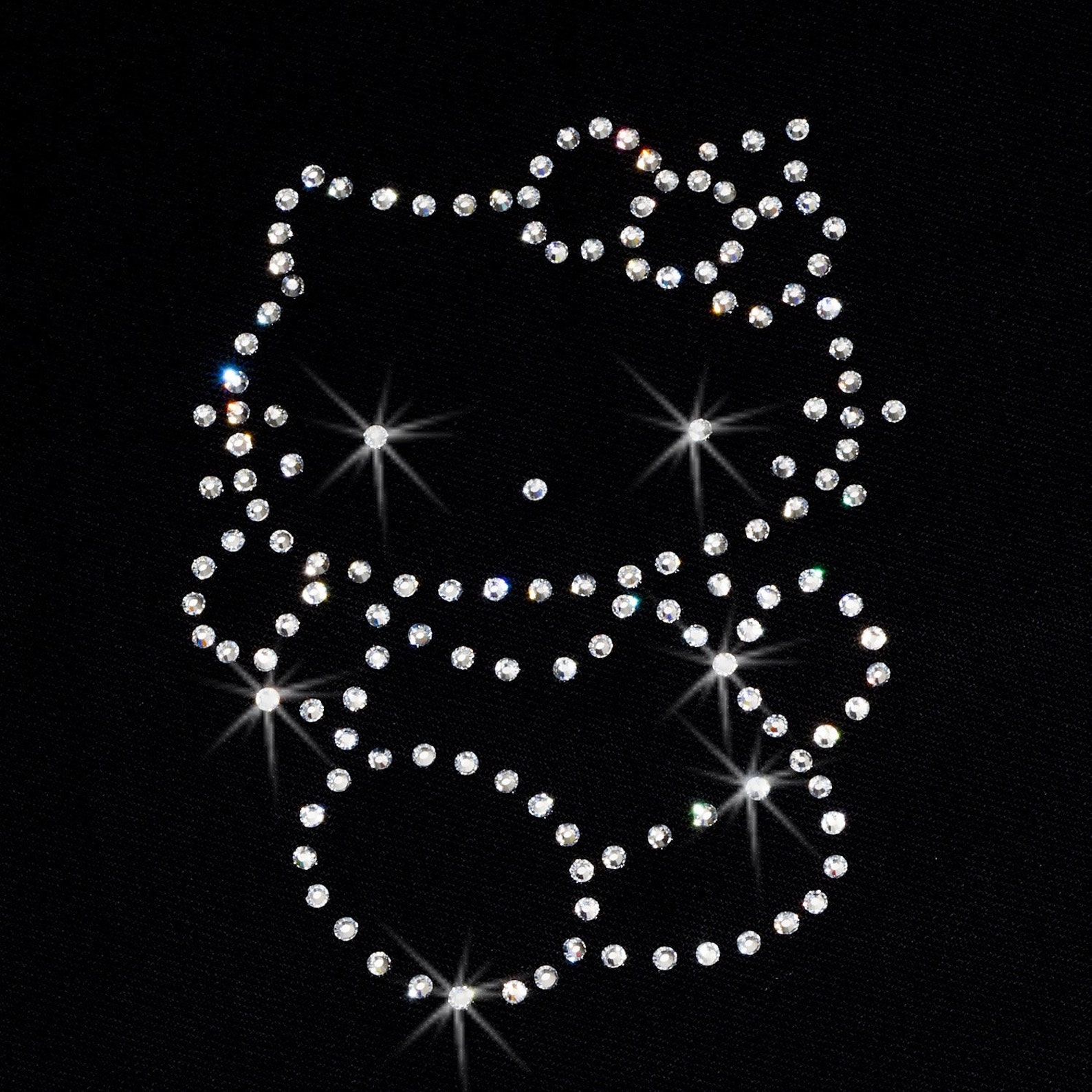 Hello Kitty Rhinestone Iron on Diamante Transfer Size 9cm x | Etsy