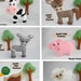 Farm Animal Sewing Pattern PDF Felt Stuffed Barnyard Animal Pattern ...