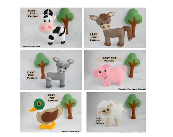 Felt Cow Pattern - Etsy