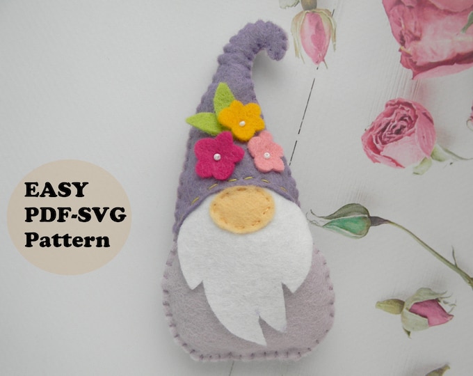 Spring Gnome Pattern - Etsy Canada