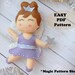 Sugar Plum Fairy Pdf Pattern Fairy Christmas Ornament Fairy Felt Softie ...