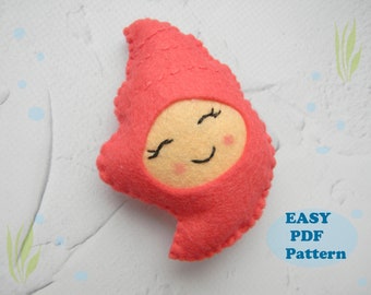 Dolphin PDF Pattern Felt Dolphin Sewing Pattern Dolphin plushe | Etsy