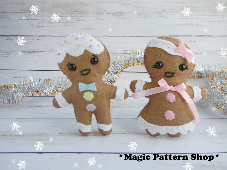 Gingerbread Man With Face Mask Pdf Pattern Gingerbread Girl - Etsy