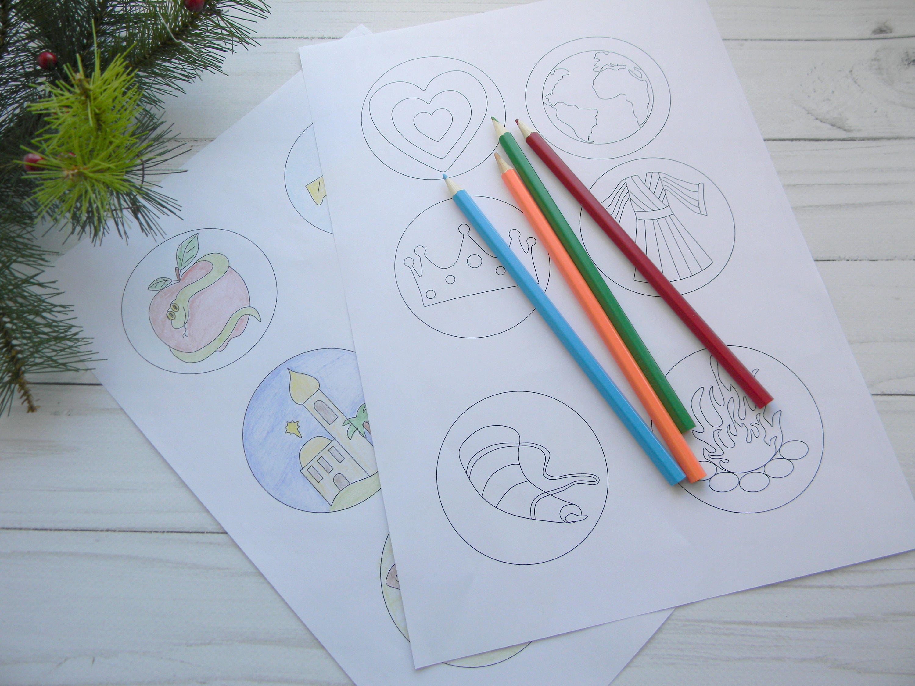 Printable Jesse Tree Ornaments Children's Jesse Tree - Etsy