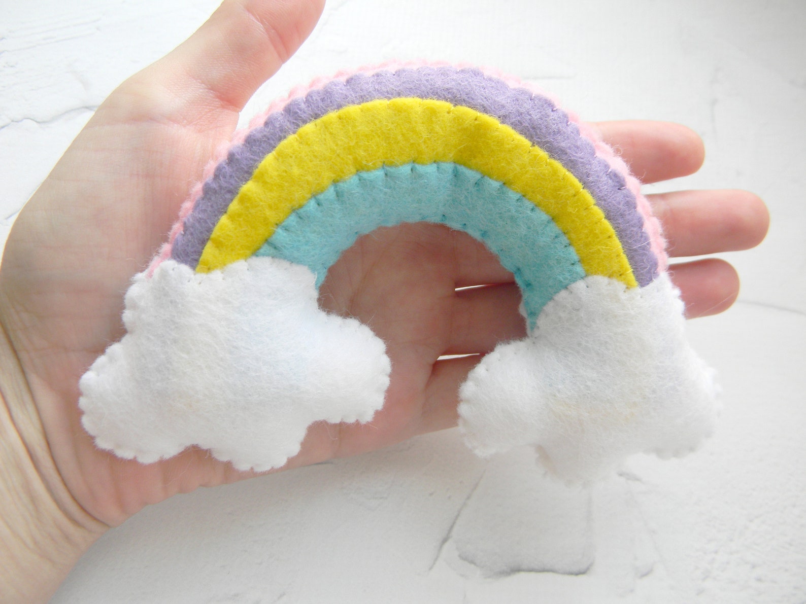 Rainbow Felt Pattern PDF Rainbow Ornament Pattern Plushe - Etsy