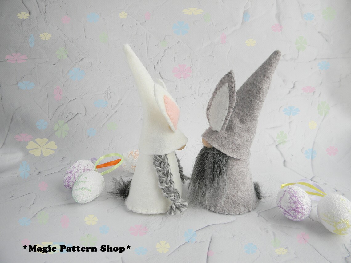Easter Bunny Gnome Pattern PDF Spring Gnome Pattern DIY Bunny - Etsy
