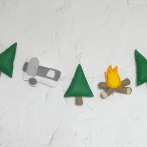 Camping Baby Mobile Pattern PDF Happy Camper Pattern Felt Snowy ...