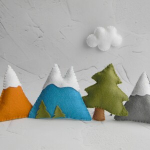 PDF Pattern Mountain Nursery Mountain Baby Mobile Pattern Felt | Etsy ...