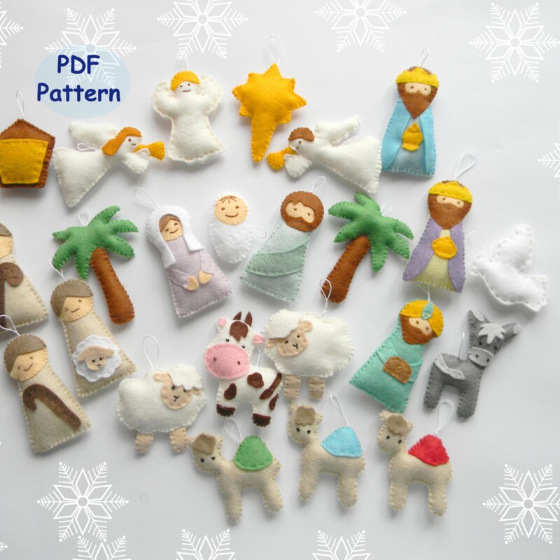Felt Nativity Pattern - Etsy
