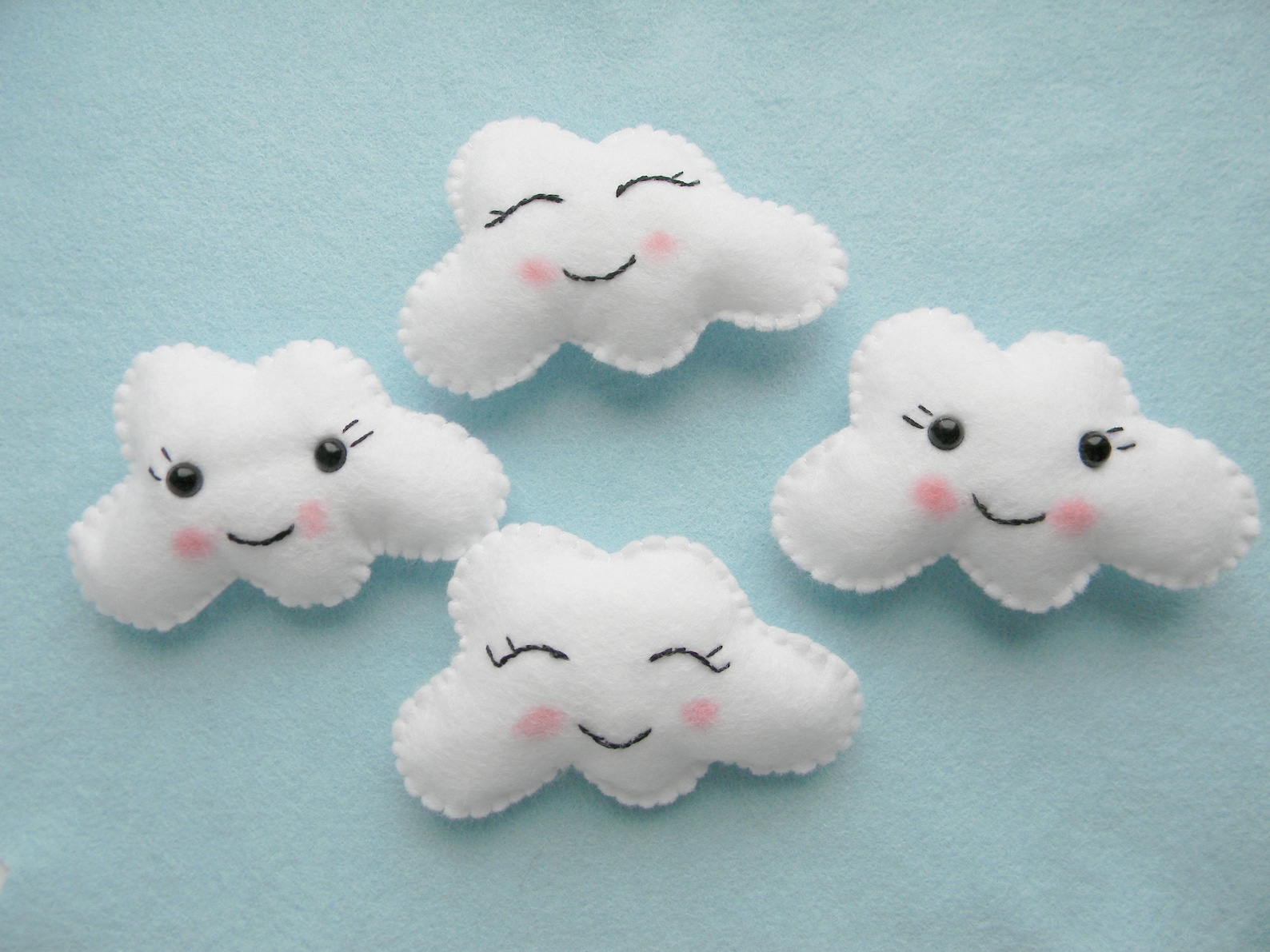 PDF Felt Clouds Ornament Pattern Cloud PDF Sewing Pattern - Etsy UK